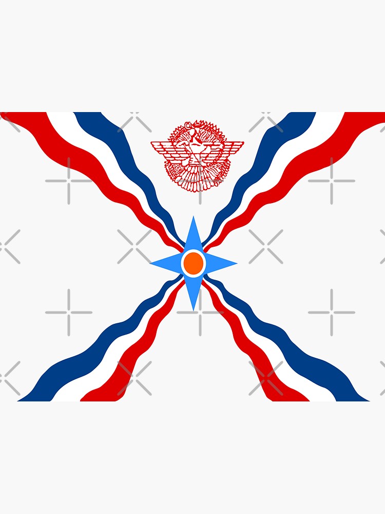 "Assyrian Flag" Sticker for Sale by AssyrianGear | Redbubble