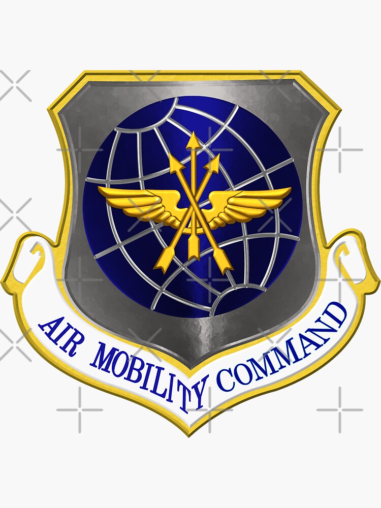 "Air Force Air Mobility Command Customized Patch" Sticker by SoldierAlways | Redbubble