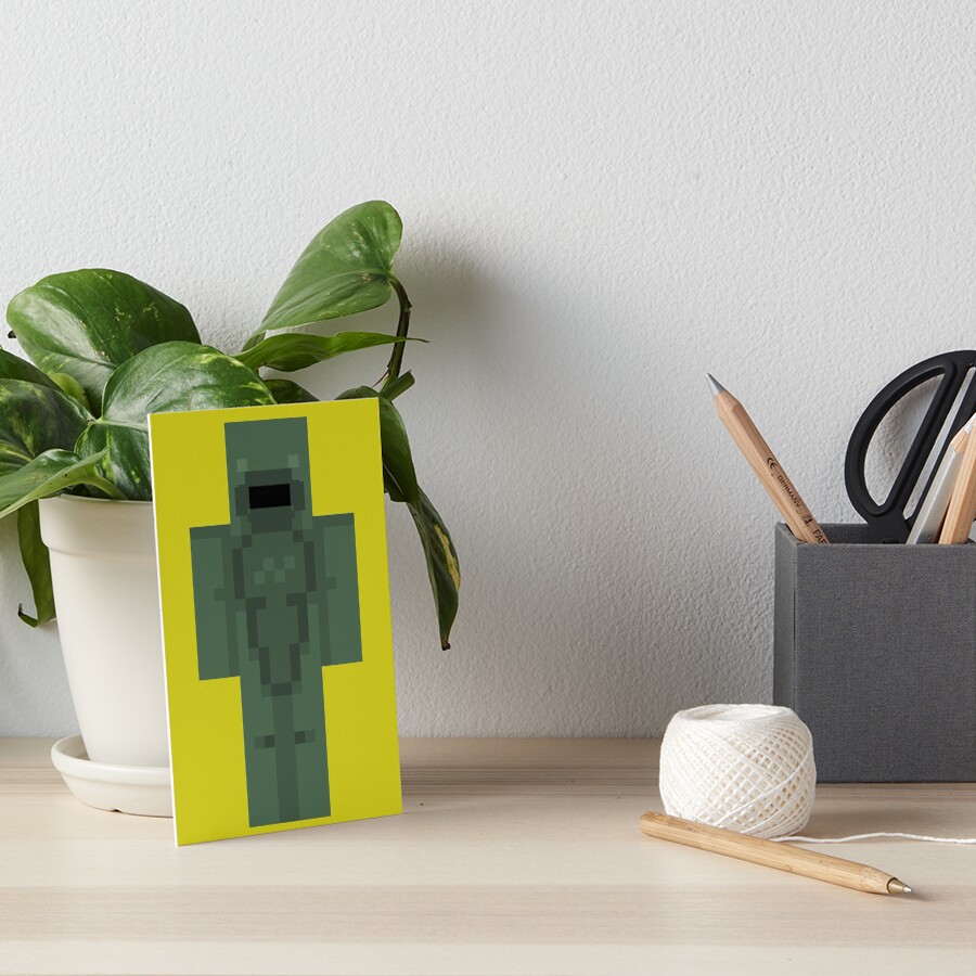 "Cscoop Minecraft skin" Art Board Print for Sale by Slandxr | Redbubble