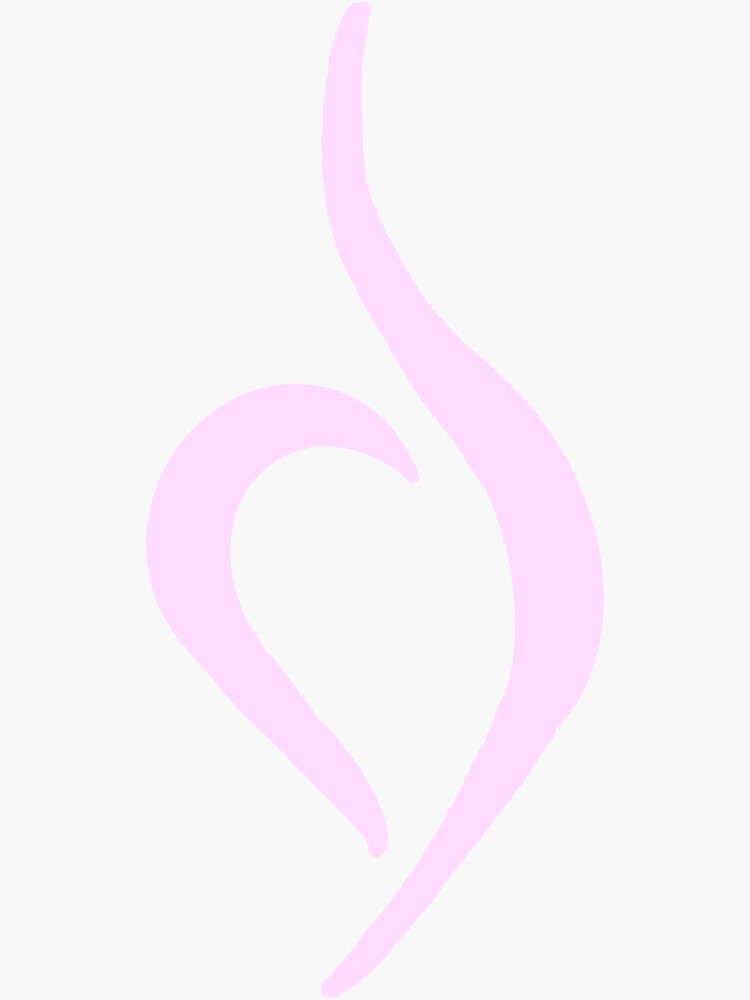 "NEDA Symbol - Light Pink" Sticker for Sale by Kitty & Birdie Designs ...