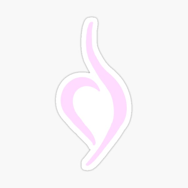 "NEDA Symbol - Light Pink" Sticker for Sale by Kitty & Birdie Designs ...