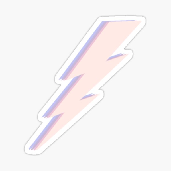 "pastel lightning bolt" Sticker for Sale by sadiefarrer | Redbubble
