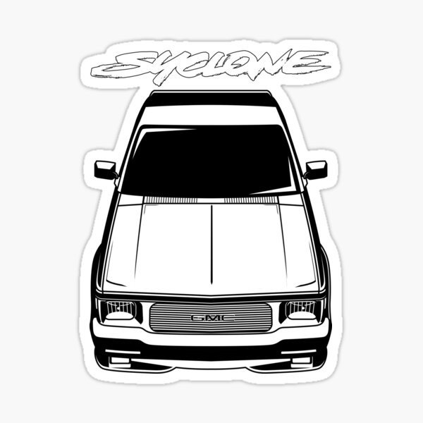 "GMC Syclone 1991" Sticker for Sale by V8social | Redbubble