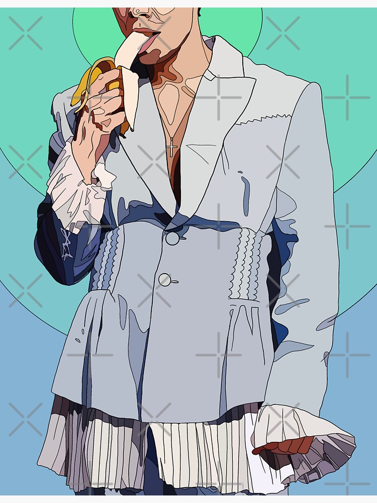 "Harry Styles Bring Back Manly Men" Sticker by mgervay | Redbubble