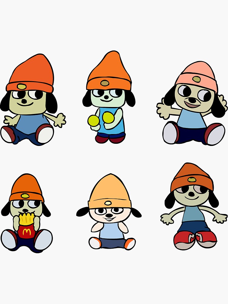 "Plushy Parappa Group [Sticker Pack]" Sticker for Sale by ThreedeiSHOP ...