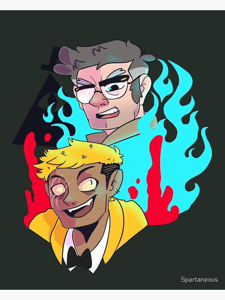 "Gravity Falls - Bill Cipher and Ford Pines" Poster by Spartaneous ...