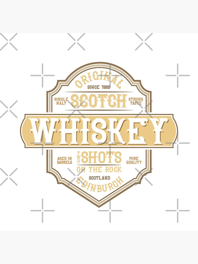 "Original Single Malt Scotch Whiskey - Edinburgh, Scotland" Poster for ...