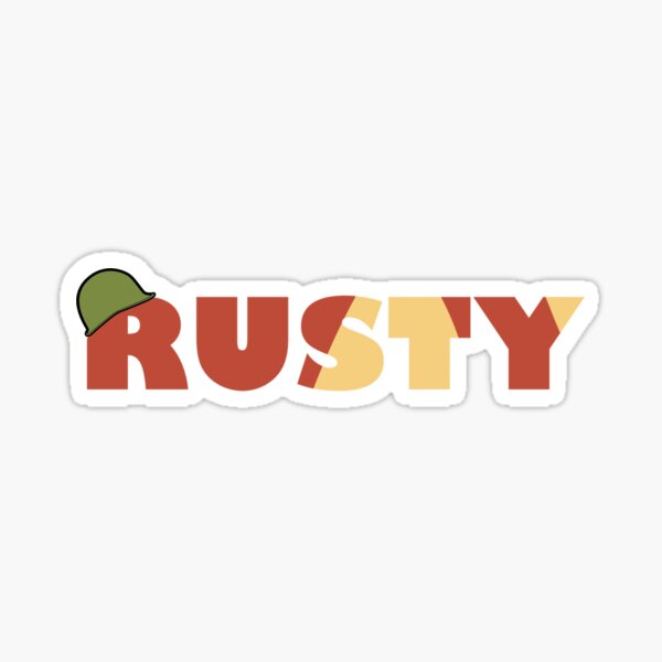 "Rusty" Sticker for Sale by ChanceW | Redbubble