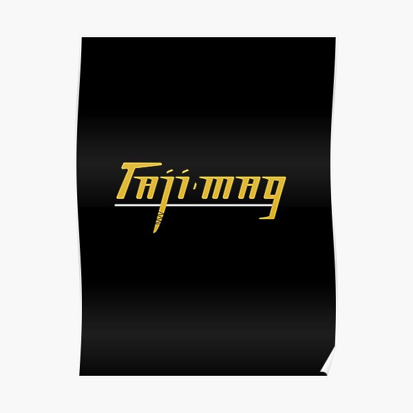 "Taji Mag Logo" Poster for Sale by tajimagazine | Redbubble