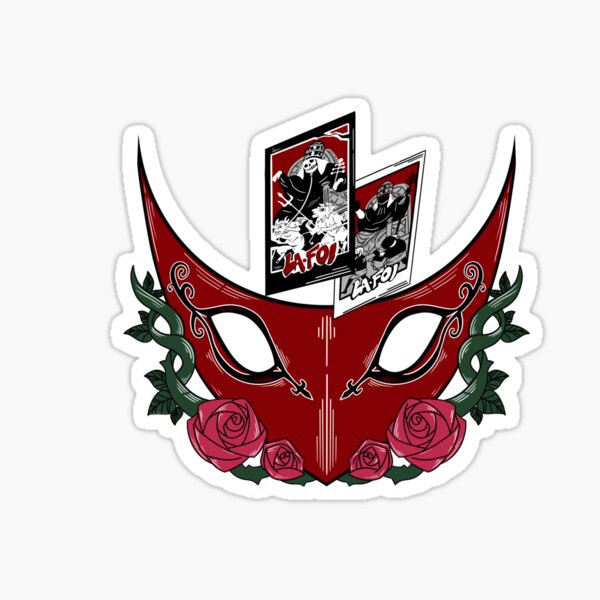 "Violet's Mask - Persona 5" Sticker for Sale by YellowTBD | Redbubble