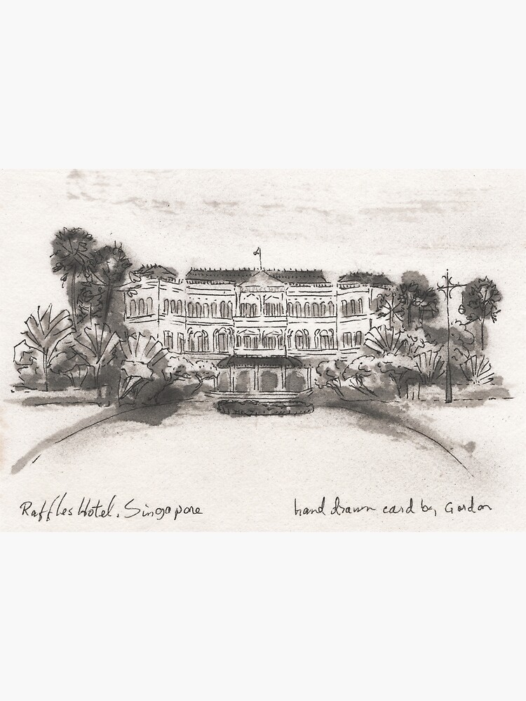 "Raffles Hotel, Singapore " Poster for Sale by gordonartist1 | Redbubble