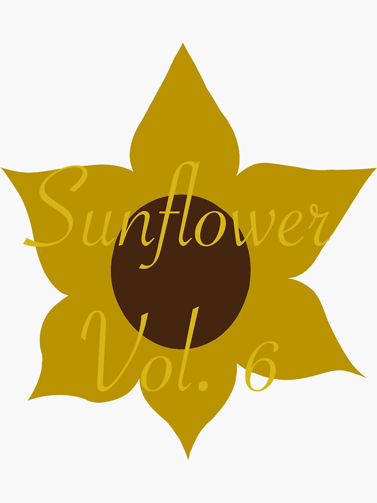"Sunflower Vol. 6 by Harry Styles" Sticker for Sale by gg-stickers77 ...