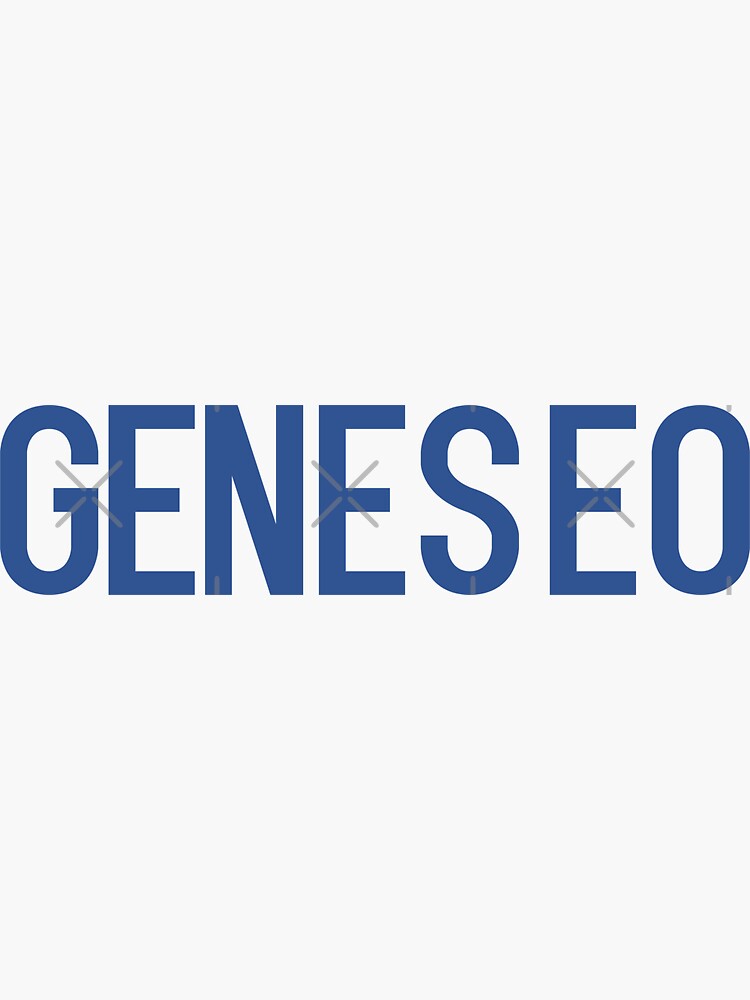 "Geneseo" Sticker by michelemoira | Redbubble