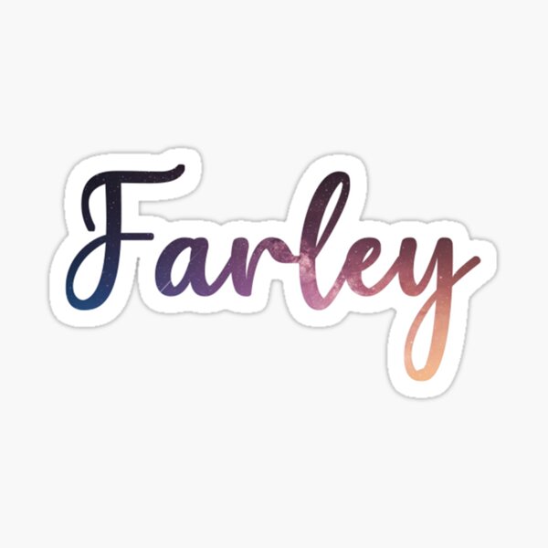 "Farley space design Farley" Sticker for Sale by Hannahdesramaul ...