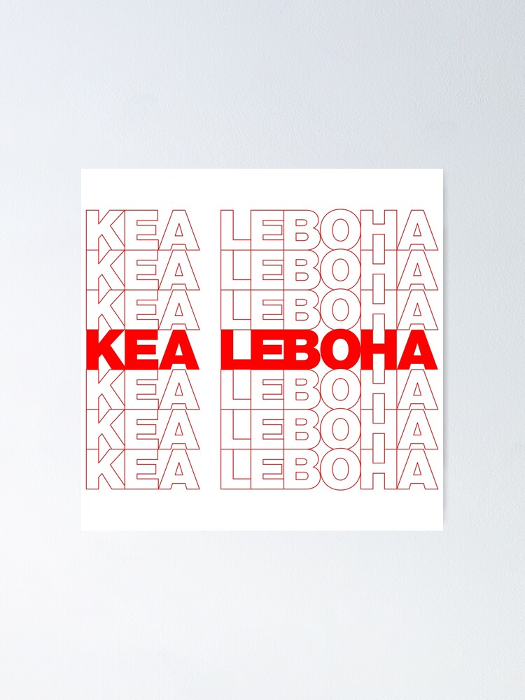 "Classic Thank You Repeating Pattern - Sesotho (kea leboha)" Poster for ...