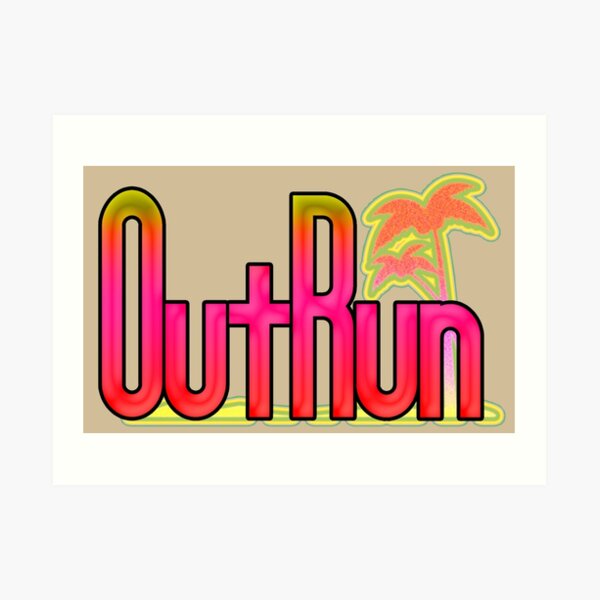 "OutRun SEGA Arcade Vaporwave Logo" Art Print by UnitShifter | Redbubble