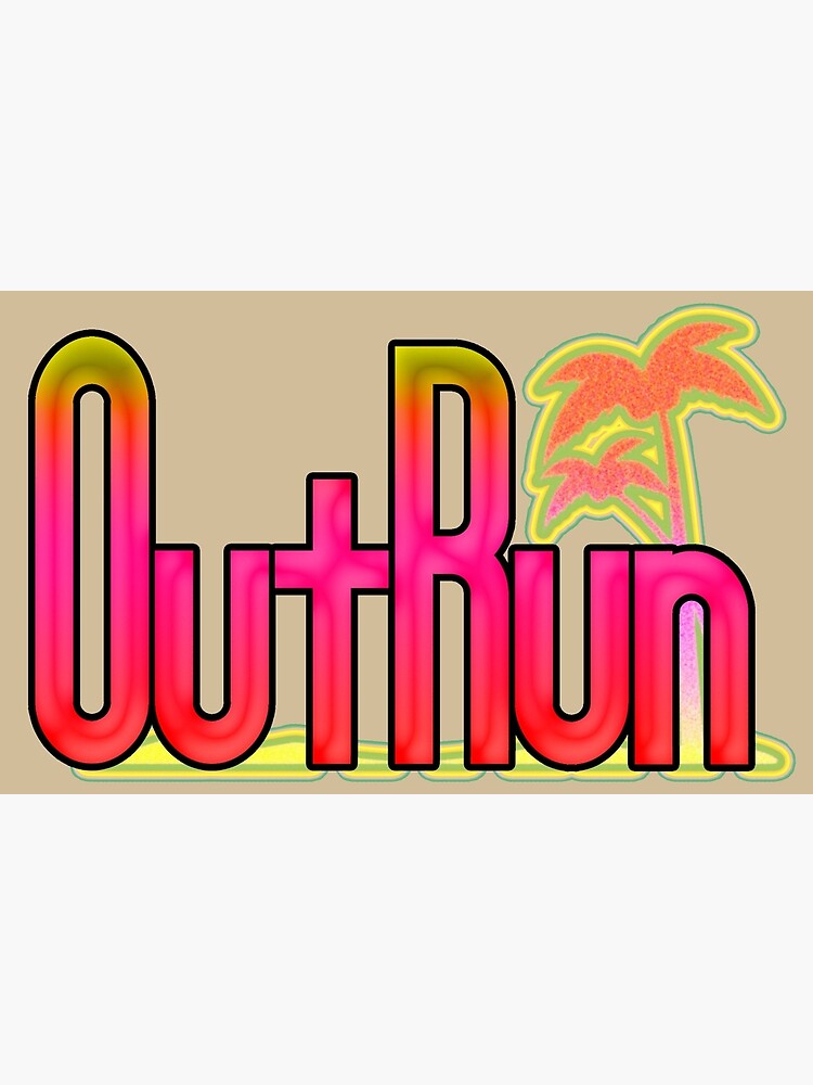 Lámina fotográfica «OutRun SEGA Arcade Vaporwave Logo» de UnitShifter ...