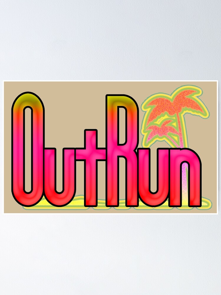 "OutRun SEGA Arcade Vaporwave Logo" Poster by UnitShifter | Redbubble