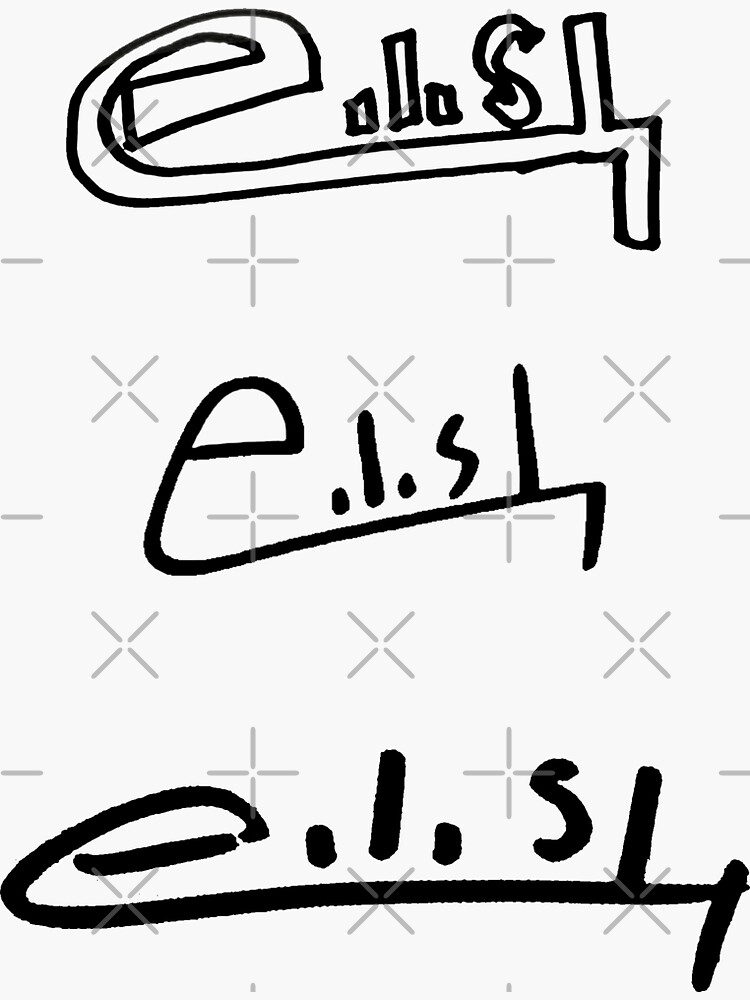 "billie's signature pack" Sticker for Sale by cherishingkelly | Redbubble