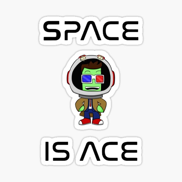 "Space is ACE , Kerbal space program , Kerbals , kids cartoon" Sticker ...