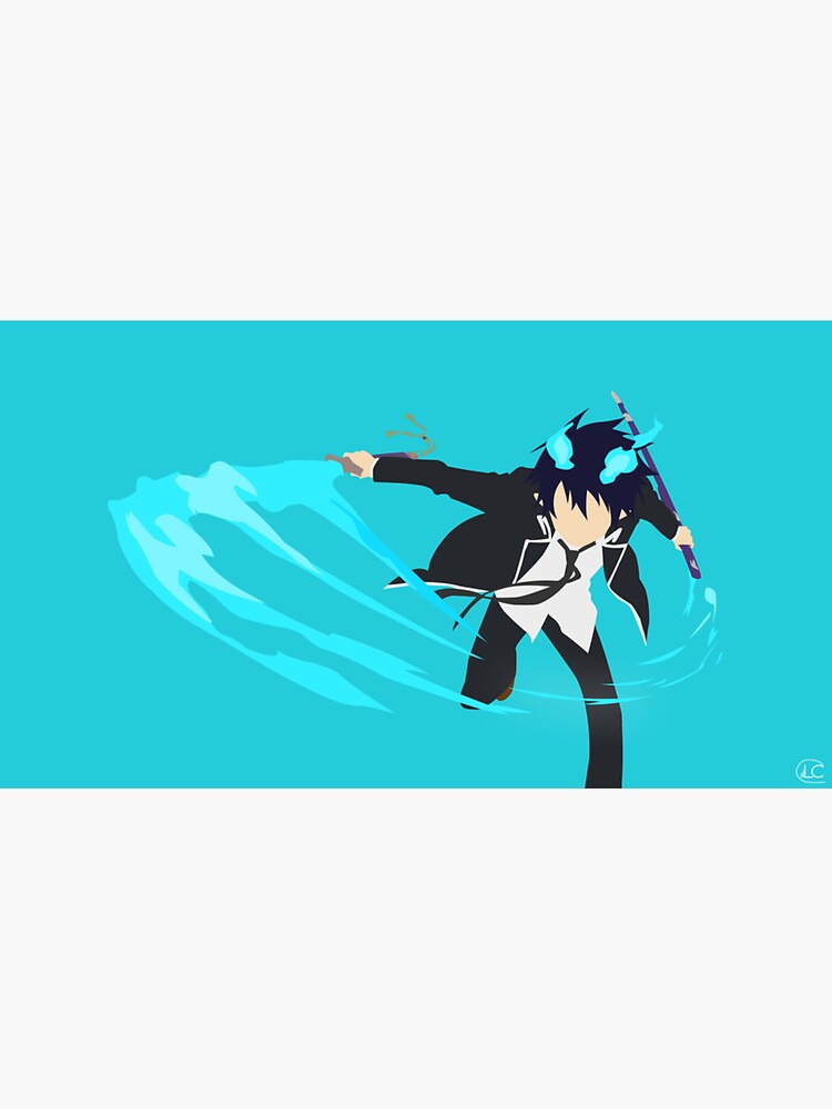"Rin Blue Exorcist Sticker" Sticker for Sale by --Saucy-- | Redbubble