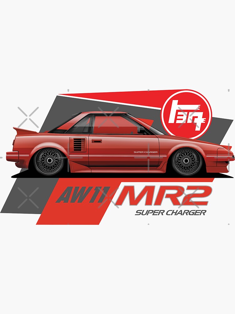 "AW11-001red (JDM)" Sticker for Sale by kanseigazou | Redbubble