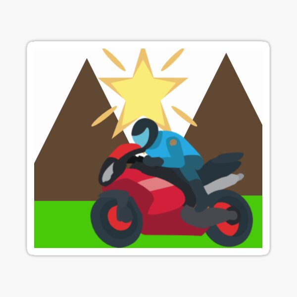 "Bike Rider" Sticker by Hanumanji | Redbubble