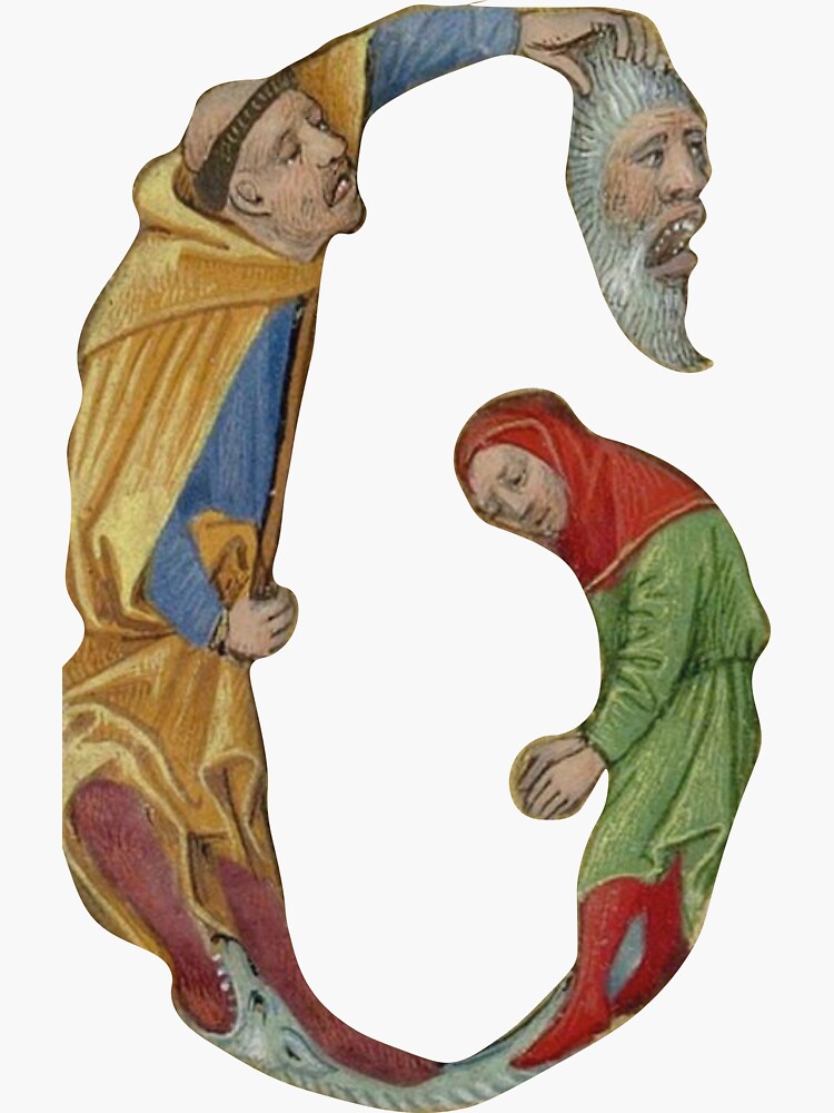 Pegatina «Letra medieval G meme» de ocd-dot | Redbubble