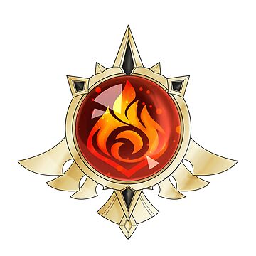 Pegatina for Sale con la obra «Mondstadt Pyro Vision» de chaiimu ...