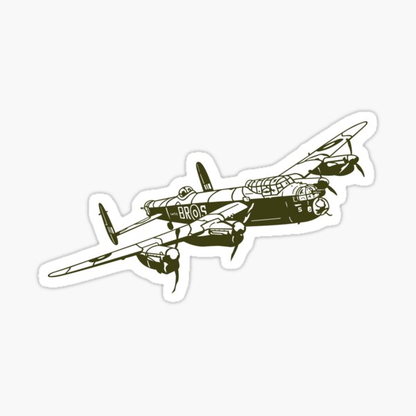 "Lancaster Bomber" Sticker for Sale by b24flak | Redbubble