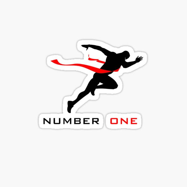 "number one" Sticker by SweetMoments | Redbubble