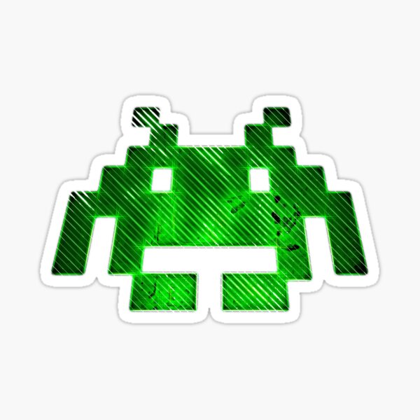 "INVADER!" Sticker by McClure | Redbubble