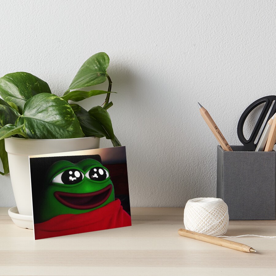 "peepo happy" Art Board Print for Sale by flourpacket | Redbubble