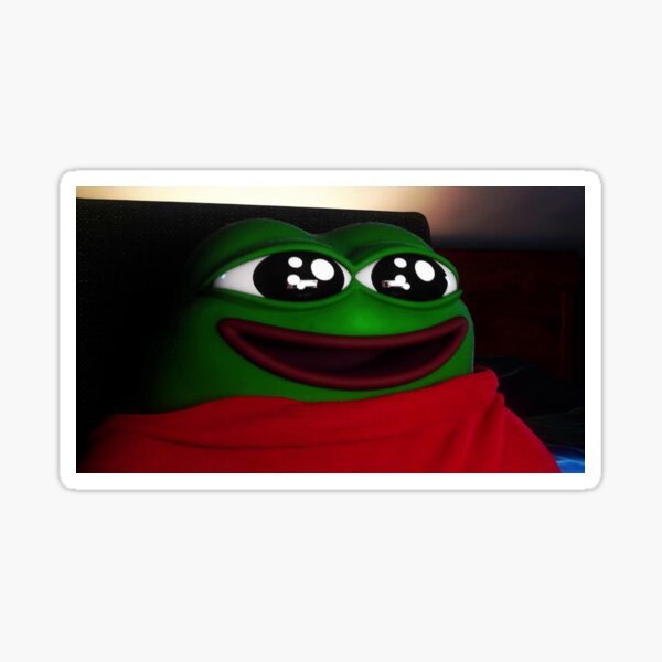 "peepo happy" Sticker for Sale by flourpacket | Redbubble