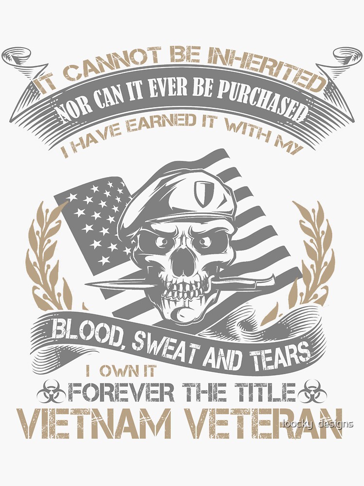 "vietnam veterans" Sticker for Sale by loocky designs | Redbubble