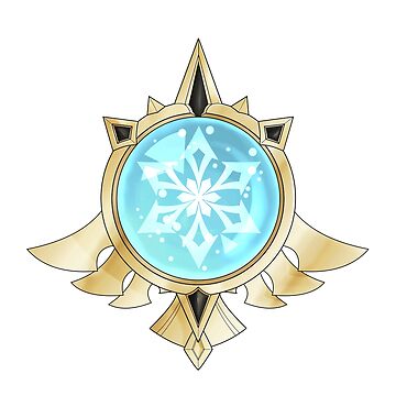 "Mondstadt Cryo Vision" Sticker for Sale by chaiimu | Redbubble