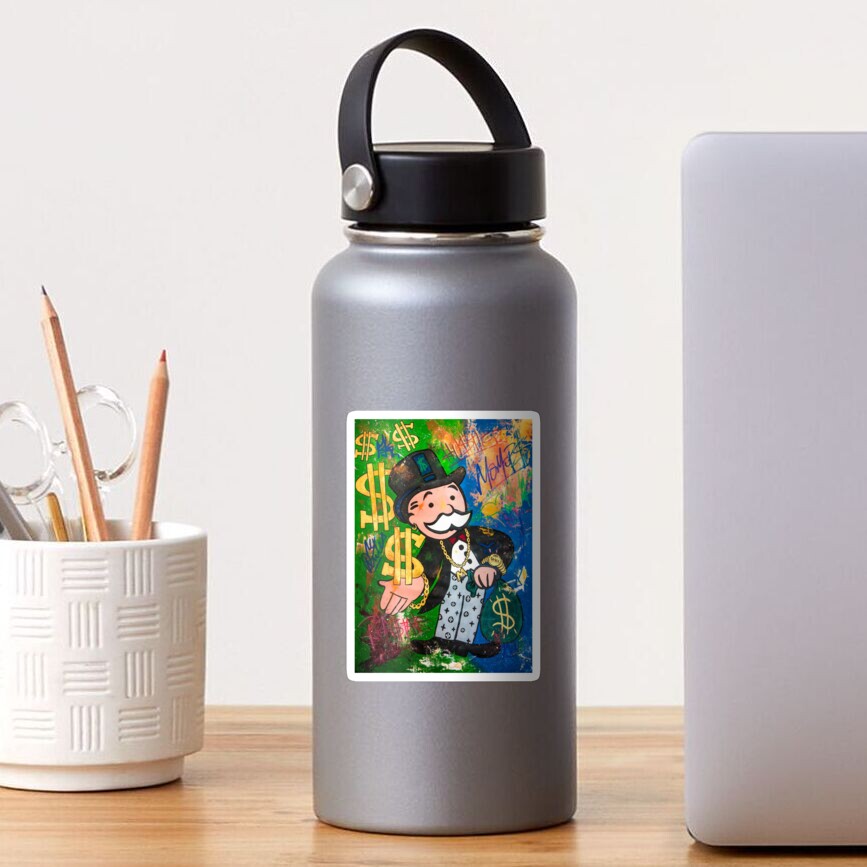 "MONOPOLY LOVERS MONEY FLEX MERCH" Sticker for Sale by Boomprod | Redbubble