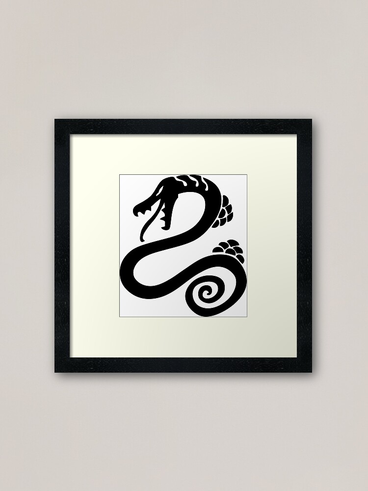"The Seven Deadly Sins - The Serpent Sin of Envy (Black)" Framed Art ...