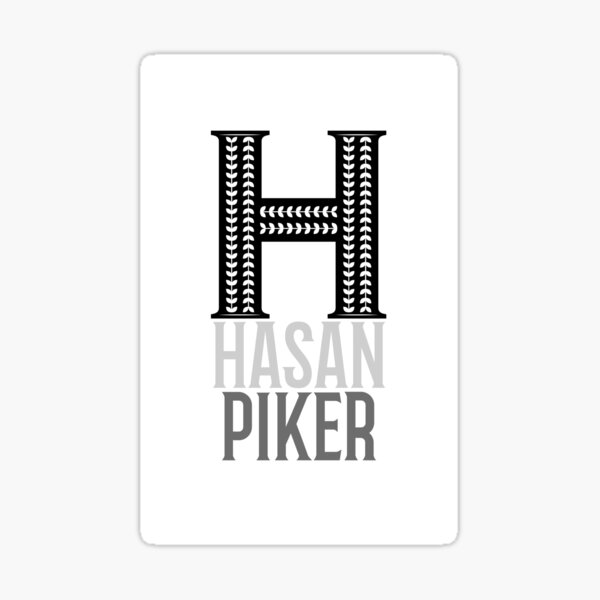 "H for Hasan" Sticker for Sale by max-art-lvl | Redbubble