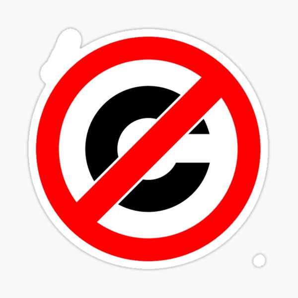 No Copyright Stickers | Redbubble