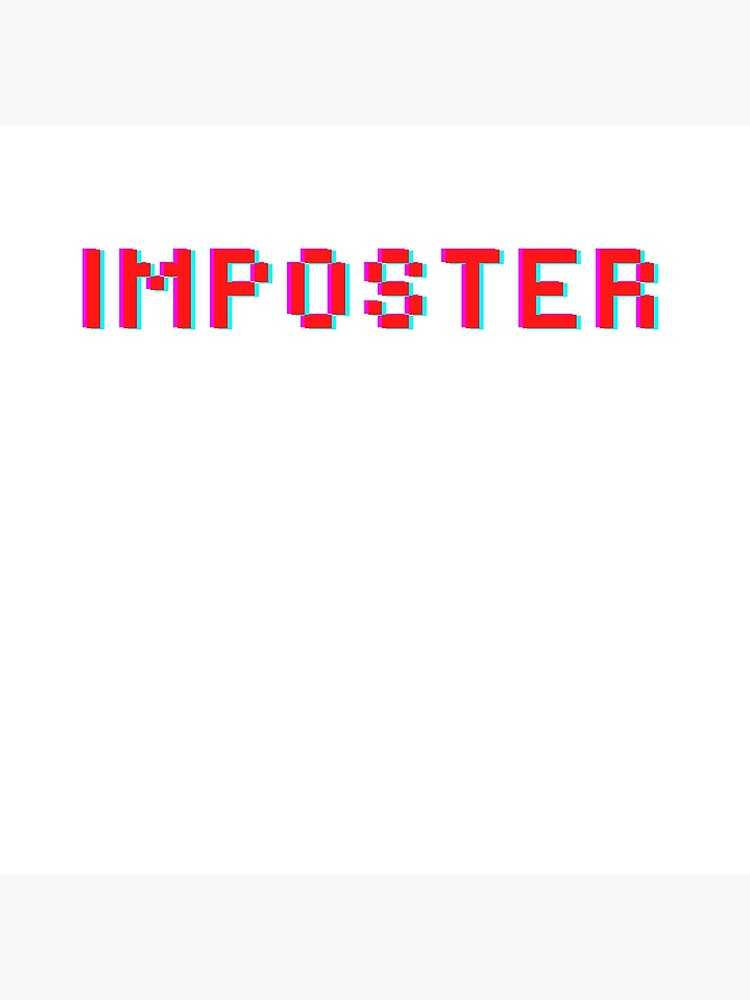 "among us imposter" Art Print by CGArtwork | Redbubble