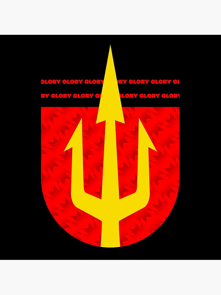Manchester United Red Devils Trident Poster For Sale By Foottering