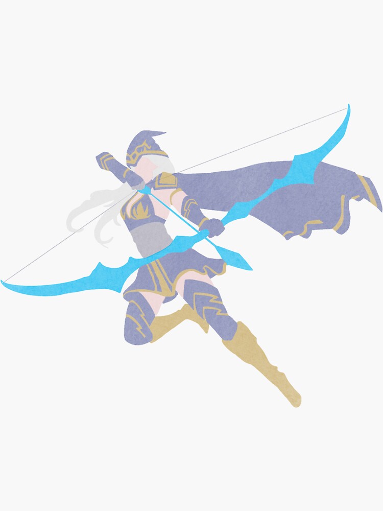 "Ashe" Sticker for Sale by DragonflyDesk | Redbubble