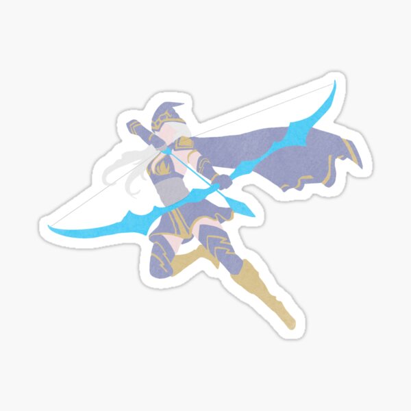 "Ashe" Sticker for Sale by DragonflyDesk | Redbubble