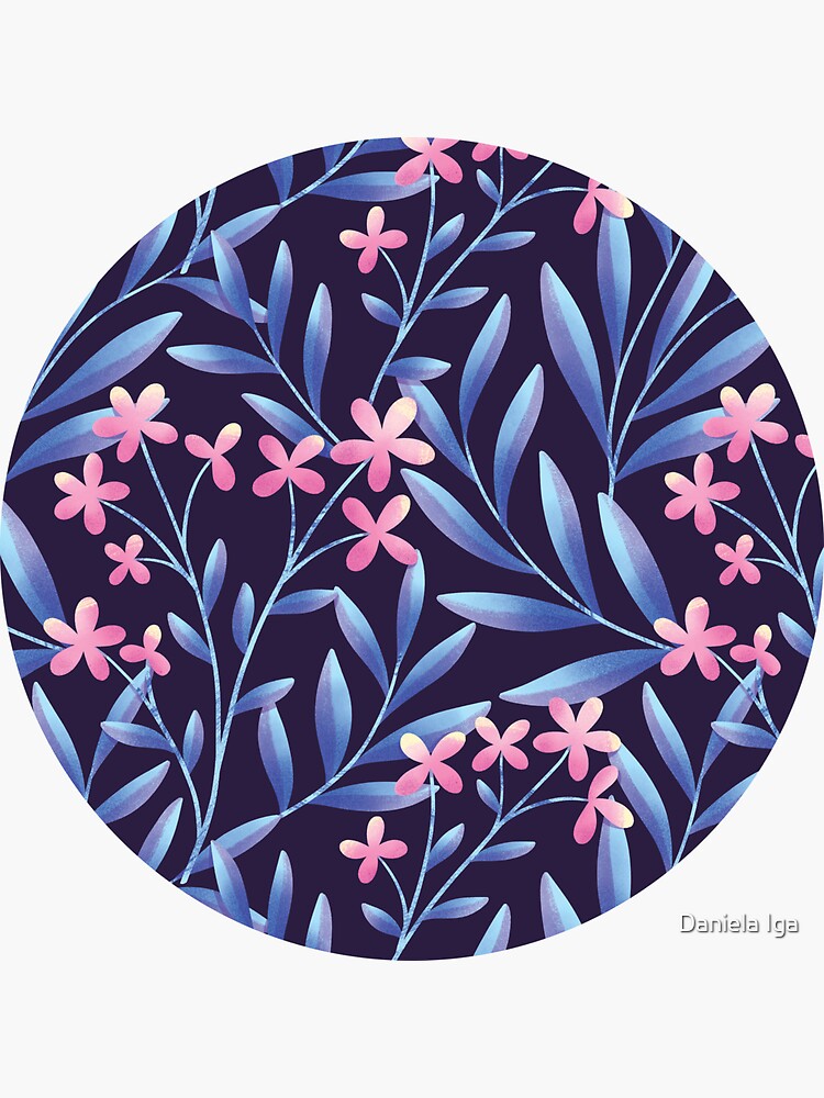 "Night garden" Sticker for Sale by danielaiga | Redbubble