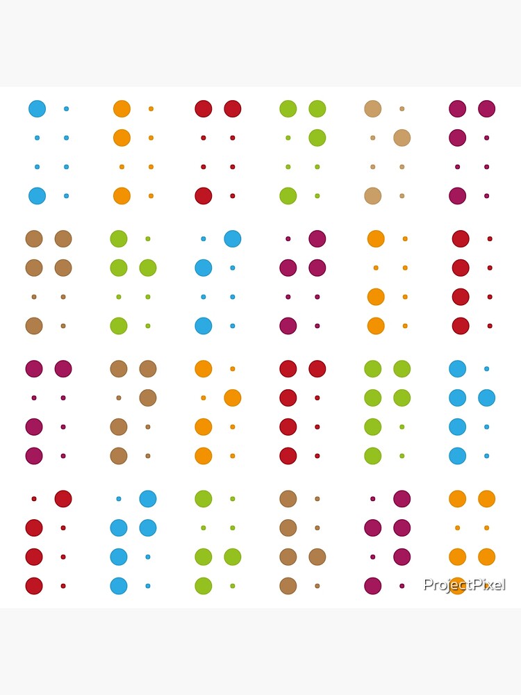 "Braille Pattern Print " Poster by ProjectPixel | Redbubble