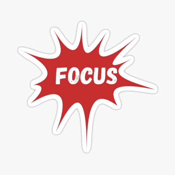 "Focus" Sticker for Sale by Beeffervescent | Redbubble