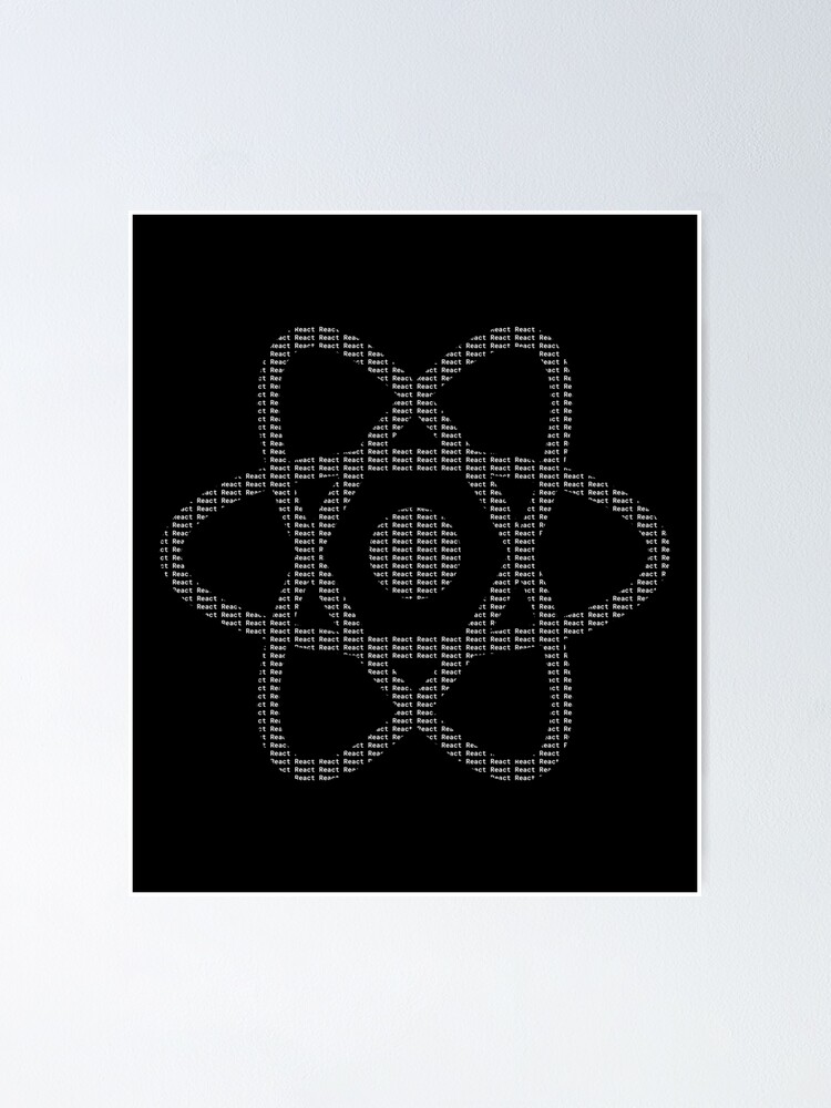 "React Logo" Poster by MrDrajan | Redbubble