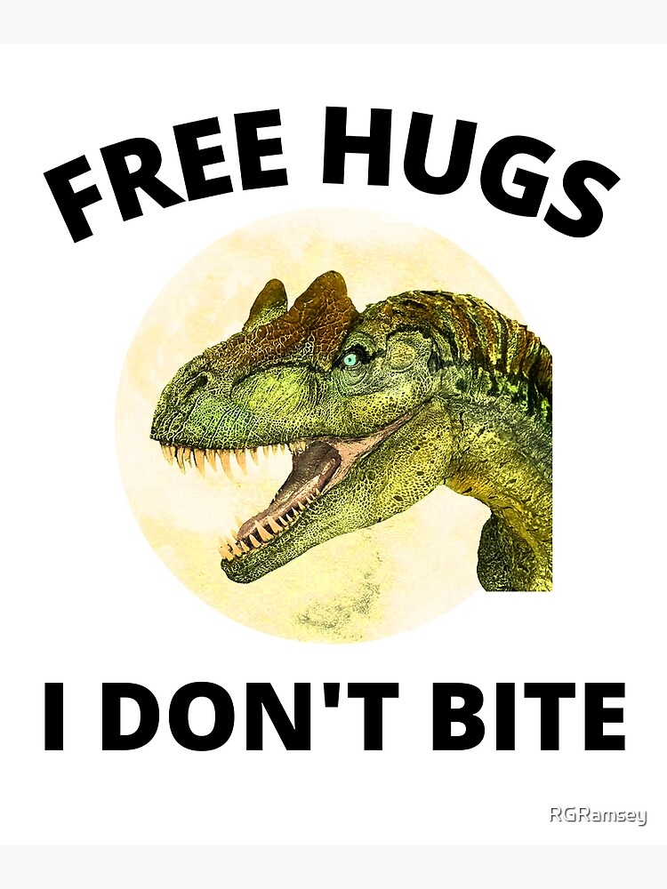 Póster «Abrazos gratis No muerdo Pegatinas de abrazos con receta de ...