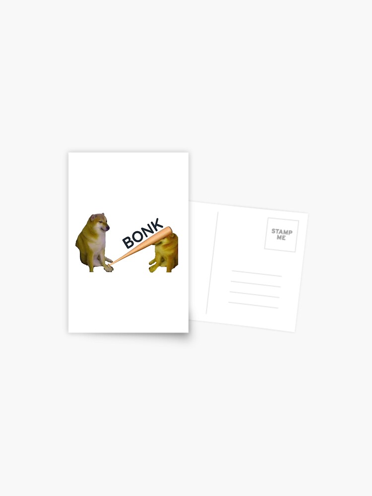 "Bonk Meme" Postcard for Sale by TeeFuns | Redbubble